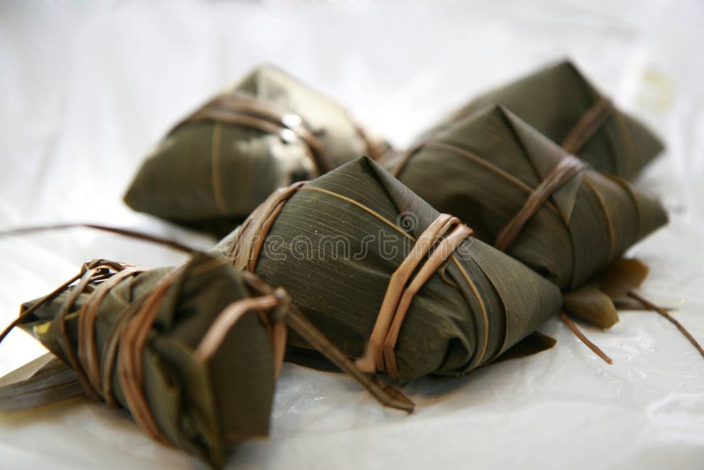 Glutinous rice tamale stock image. Image of tamale, chinese - 9390891