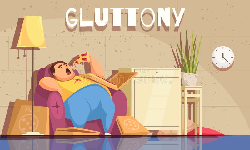 Gluttony As Harmful, Negative and Damaging Aspect of Life, Unhealthy ...