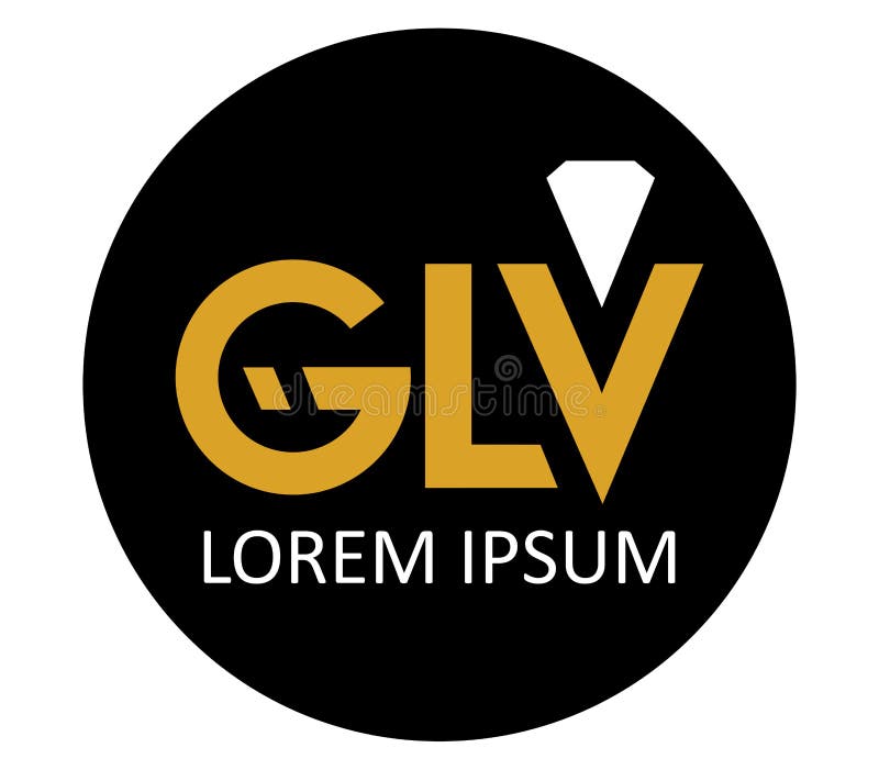 GLV Logo Design stock illustration. Illustration of design - 83704930