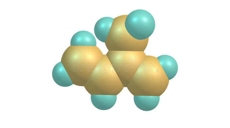 Glycerol Molecular Structure Isolated on White Stock Illustration ...