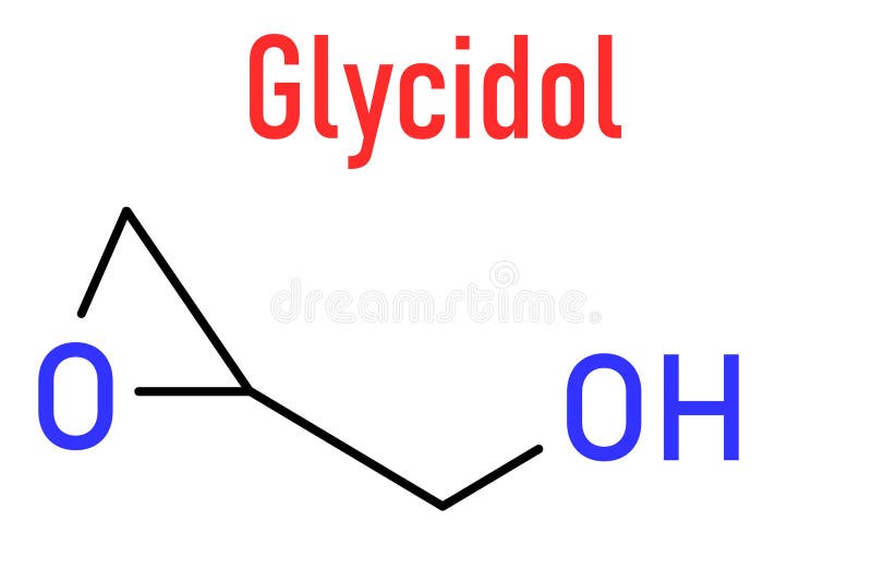 Glycidol Molecule. Skeletal Chemical Formula Stock Vector ...