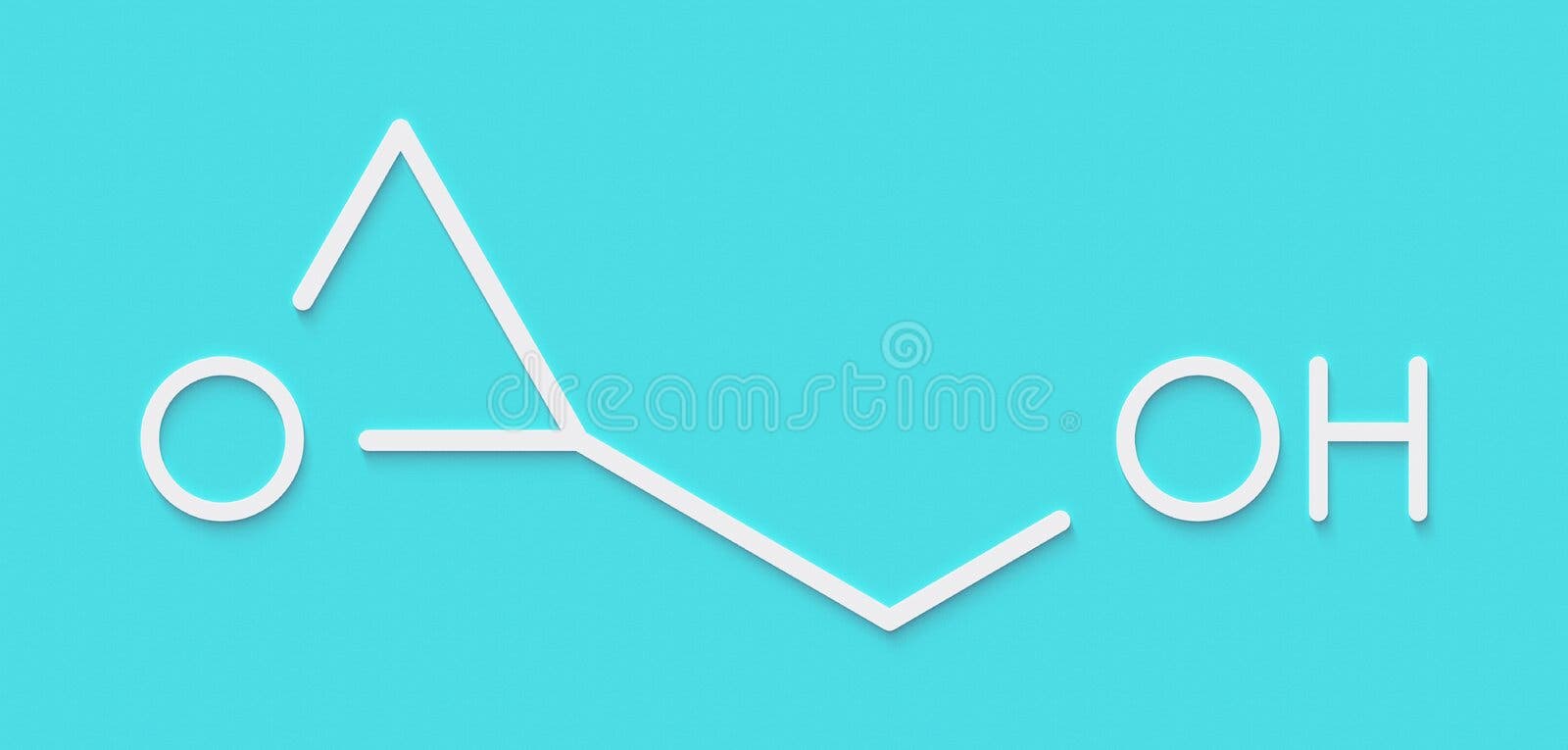 Glycidol Molecule. Skeletal Chemical Formula Stock Illustration ...