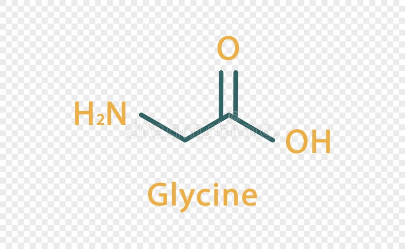 Glycine Chemical Formula. Glycine Structural Chemical Formula Isolated ...