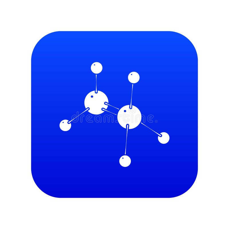 Glycine icon blue vector stock vector. Illustration of molecular ...