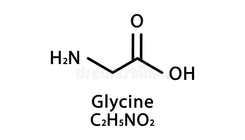 Glycine molecular formula stock vector. Illustration of molecule ... Glycine molecular formula stock vector. Illustration of molecule ...