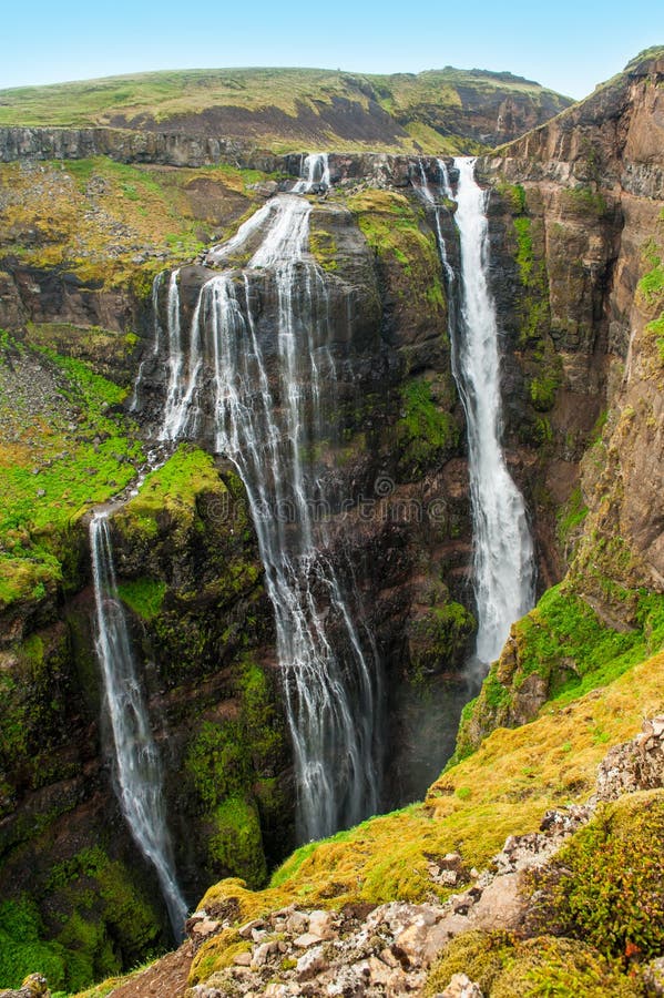 Glymur stock photo. Image of flow, icelandic, glymur - 34302248