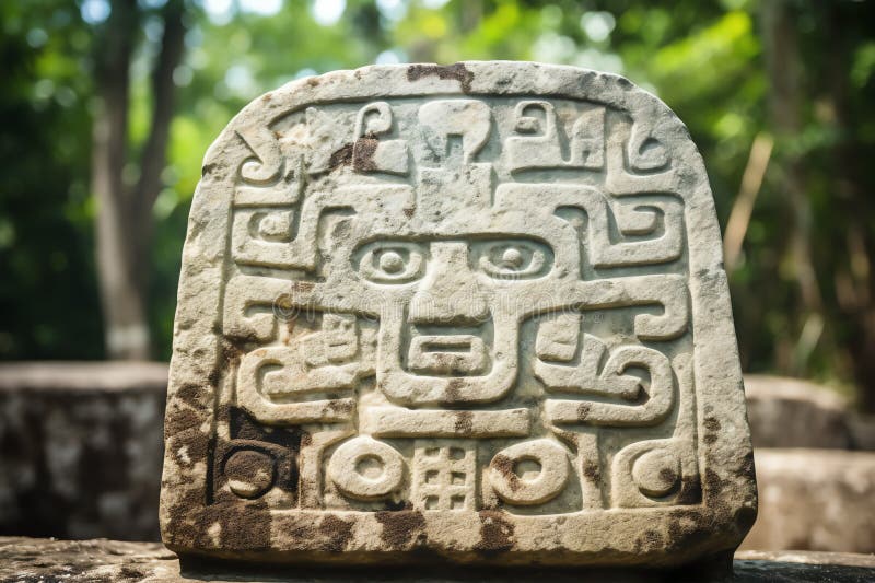 Glyph Representing the Glyph for the City of Tikal or Another Major ...