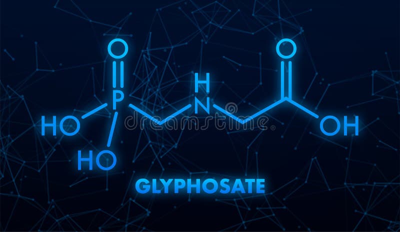 Glyphosate Formula. Glyphosate Herbicide Molecule Stock Vector ...
