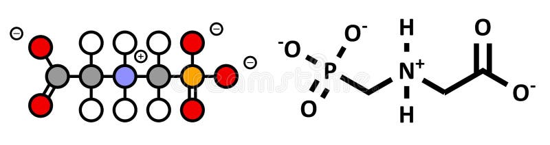 Glyphosphate stock illustration. Illustration of atoms - 25394353
