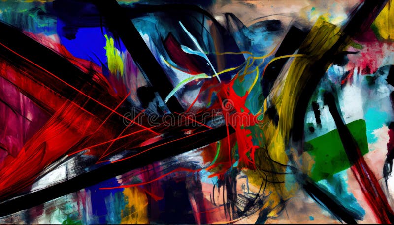 Glyphs of Control: a Digital Drawing in Blue Stock Illustration ...