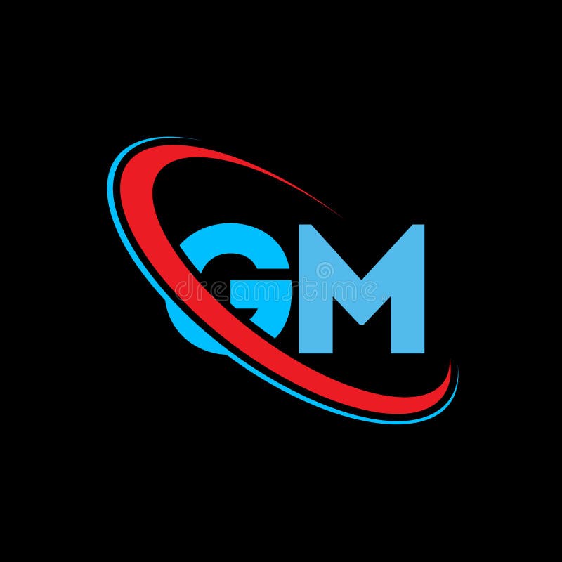 Initial Letters Of The GM Logo Icon. Stock Vector - Illustration of ...