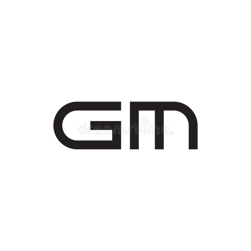 Gm Initial Letter Vector Logo Icon Stock Vector - Illustration of ...