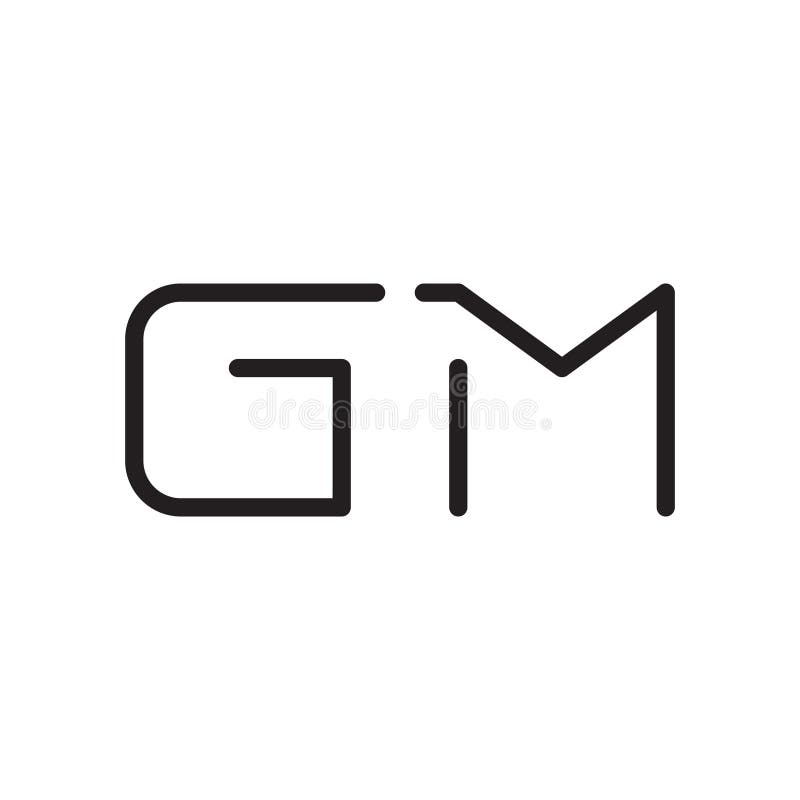 Gm Lettering Logo Stock Illustrations – 486 Gm Lettering Logo Stock ...