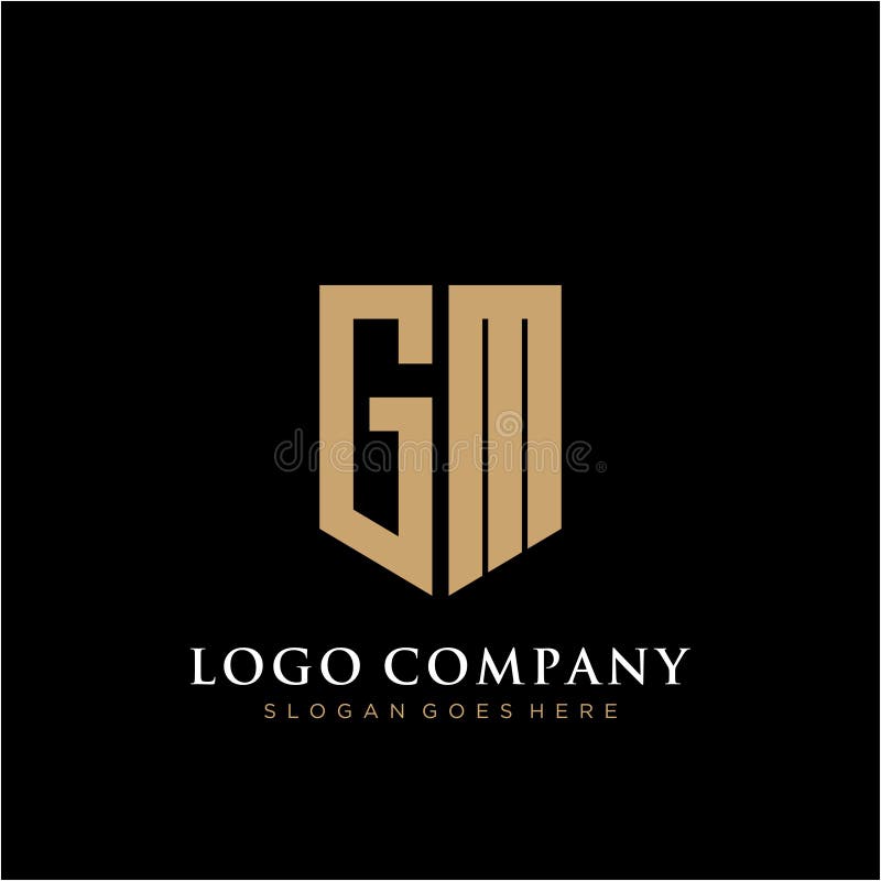 GM Letter Logo Icon Design Template Elements Stock Vector ...