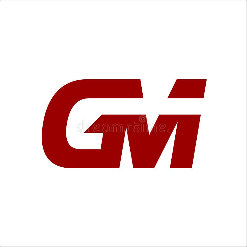 GM Letter Logo Vector GM Initials Logo Designs Stock Vector ...