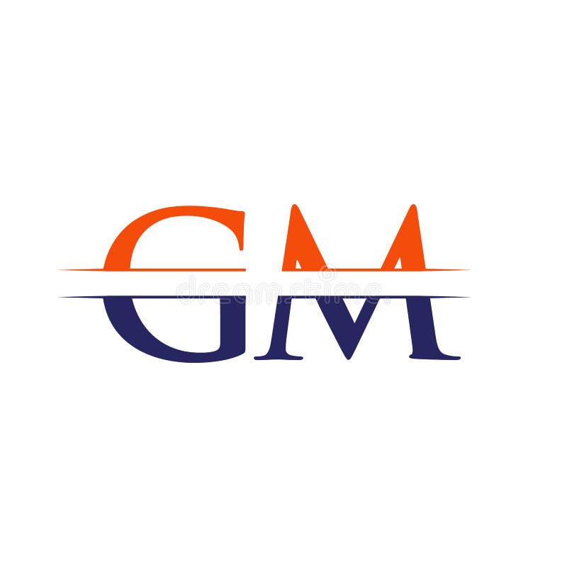 GM Letter Type Logo Design Vector Template. Abstract Letter GM Logo ...