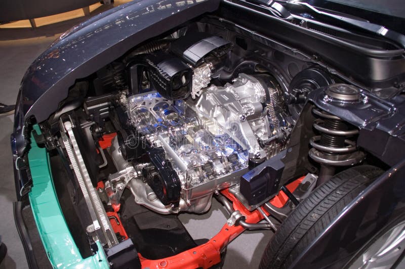 GM open engine display editorial photo. Image of parts - 13507666