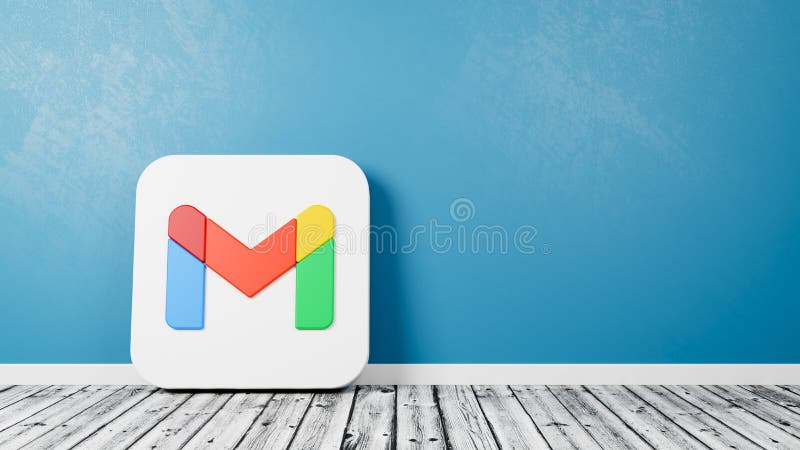 Gmail App Icon Spotlighted on Black Background Editorial Photography ... Gmail App Icon Spotlighted on Black Background Editorial Photography ...