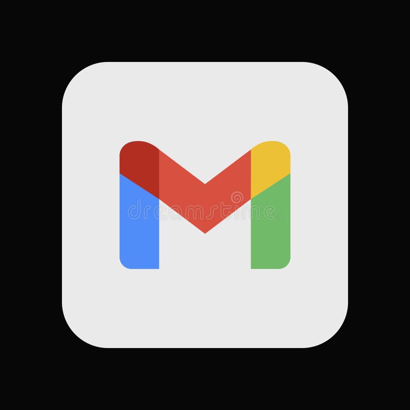 Gmail Logo Appikone redaktionelles bild. Illustration von post - 204184800