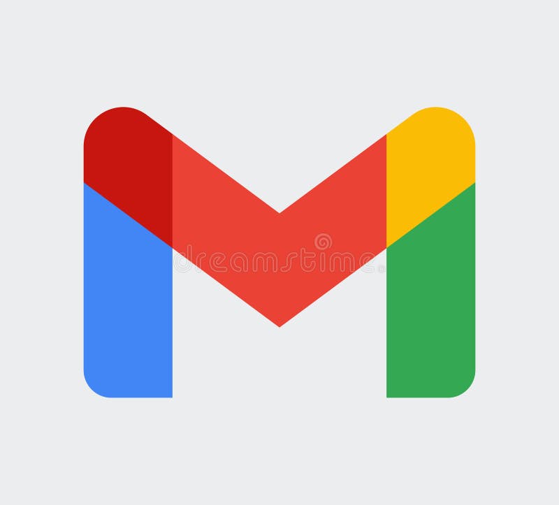 Gmail logo design stock illustration. Illustration of redesigned ...