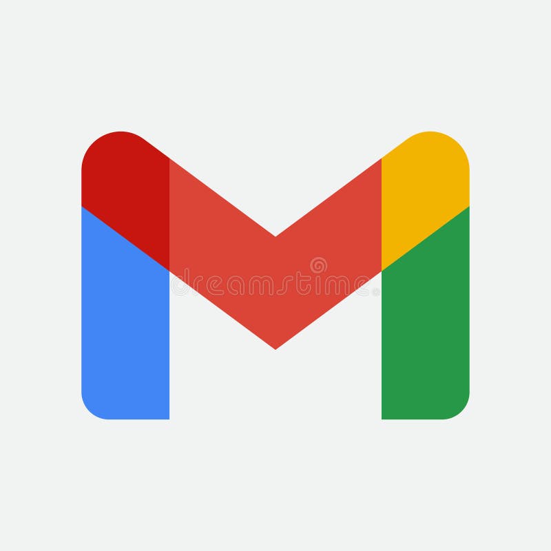 Gmail Logo Design Template Elements. Editorial Stock Image ...