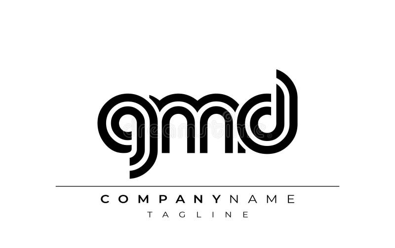 GMD Creative Unique Modern Letter Logo Design Stock Vector ...