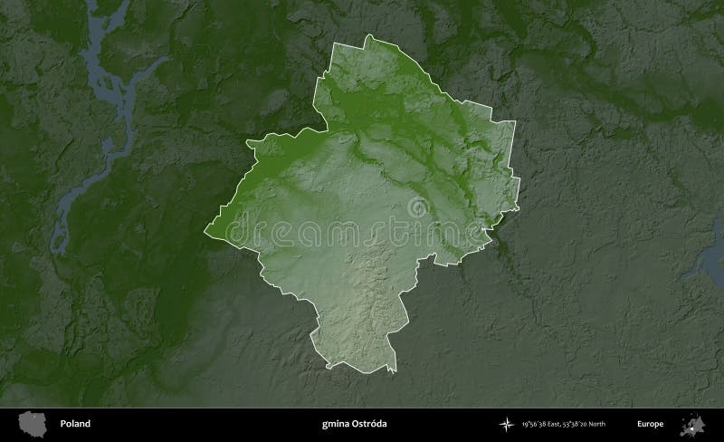 Gmina Ostroda Highlighted Stock Illustrations – 3 Gmina Ostroda ...