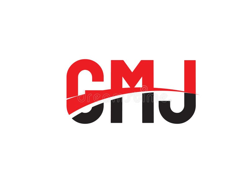 GMJ Letter Initial Logo Design Vector Illustration Stock Vector ...