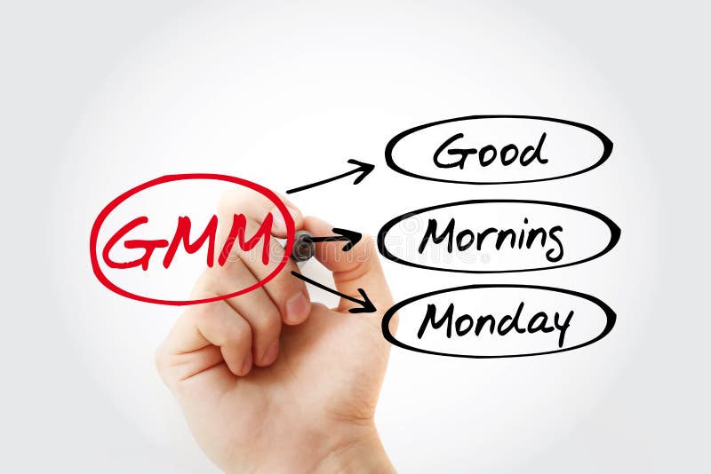 GMM - Good Morning Monday Acronym, Concept Background Stock Image ...