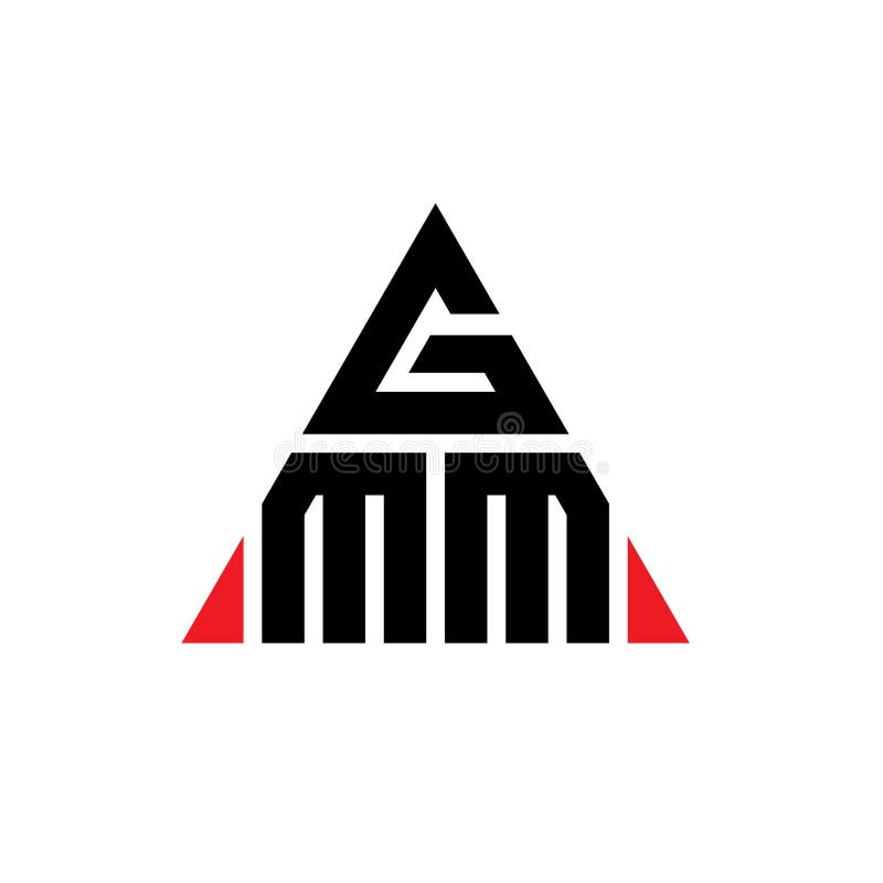 GMM Triangle Letter Logo Design with Triangle Shape. GMM Triangle Logo ...