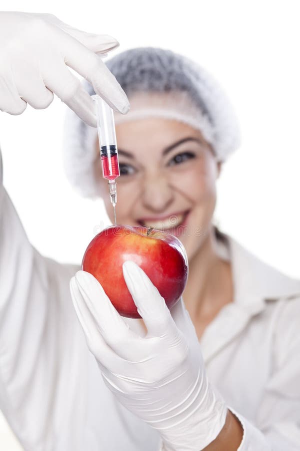 GMO experiment stock image. Image of isolated, injecting - 58740855