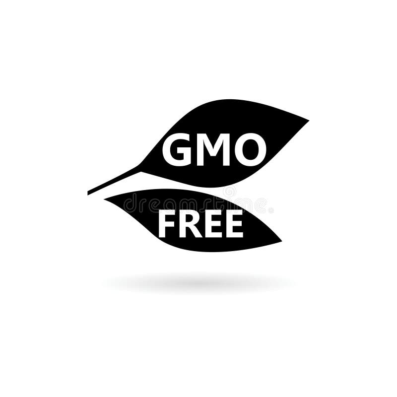 GMO Free Label Icon on White Background Stock Vector - Illustration of ...