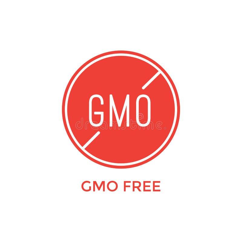 Gmo Free Label. Vector Illustration Decorative Design Stock Vector ...