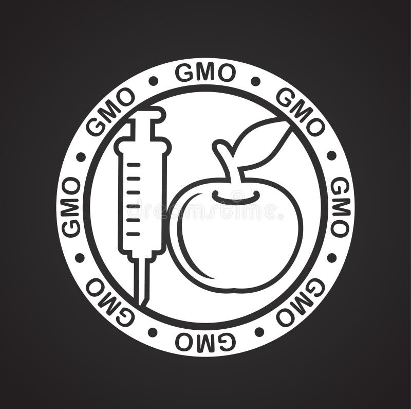 GMO Icon on Background for Graphic and Web Design. Simple Vector Sign ...