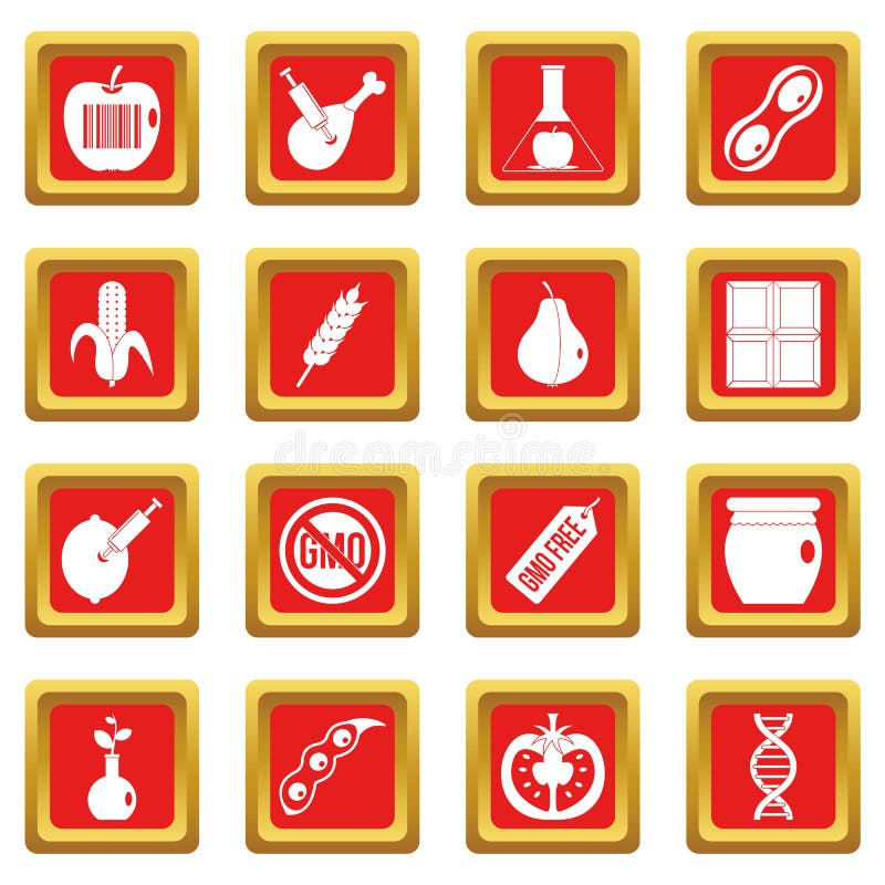 Hormones Icons Set, Outline Style Stock Vector - Illustration of ...