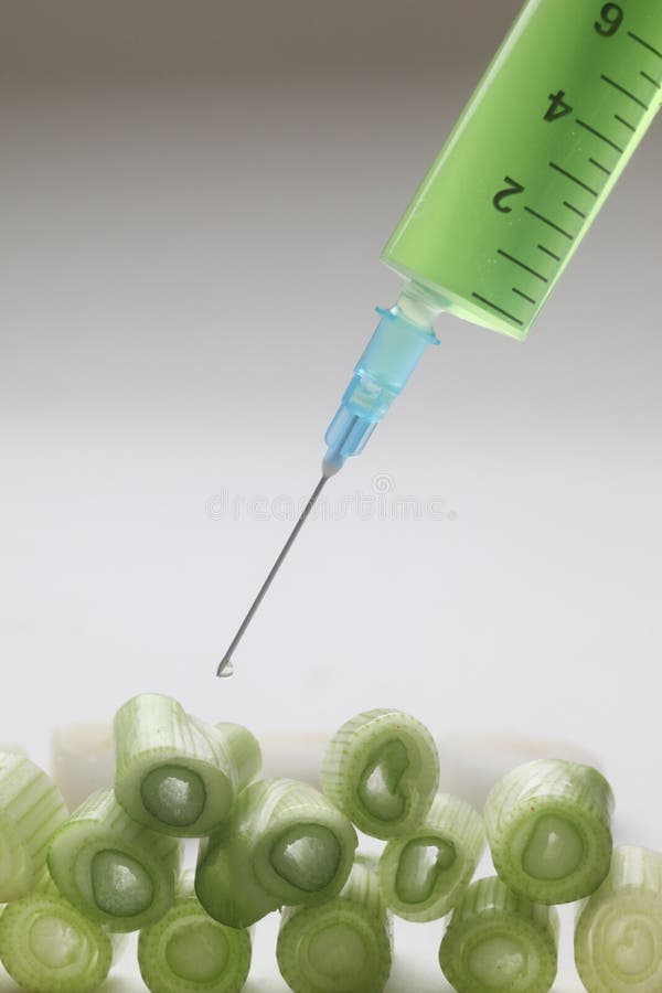 Injection into fresh meat stock photo. Image of isolated - 35672726