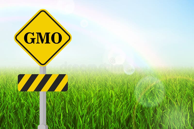 GMO sign. stock photo. Image of green, signal, sign - 177962392