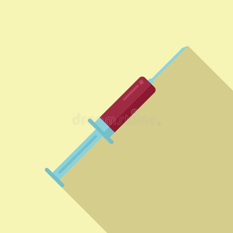 Gmo Syringe Icon Flat Vector. Dna Food Stock Illustration ...