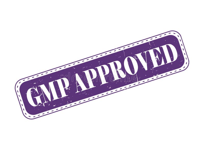 GMP Approved Purple Rubber Stamp Seal with Dotted Border for Standard ...