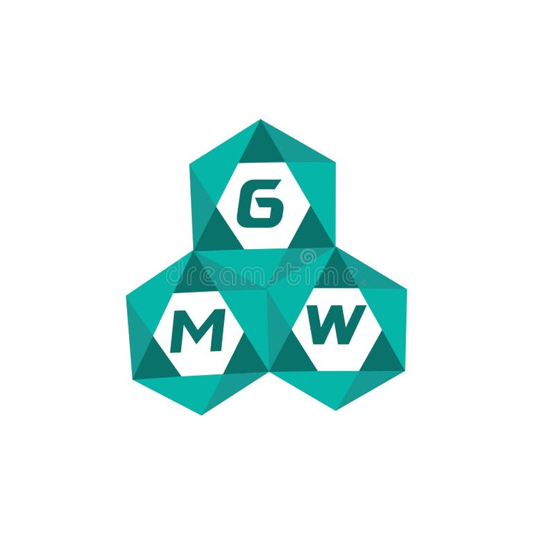 GMW Creative Minimalist Letter Logo. GMW Unique Vector Initials ...