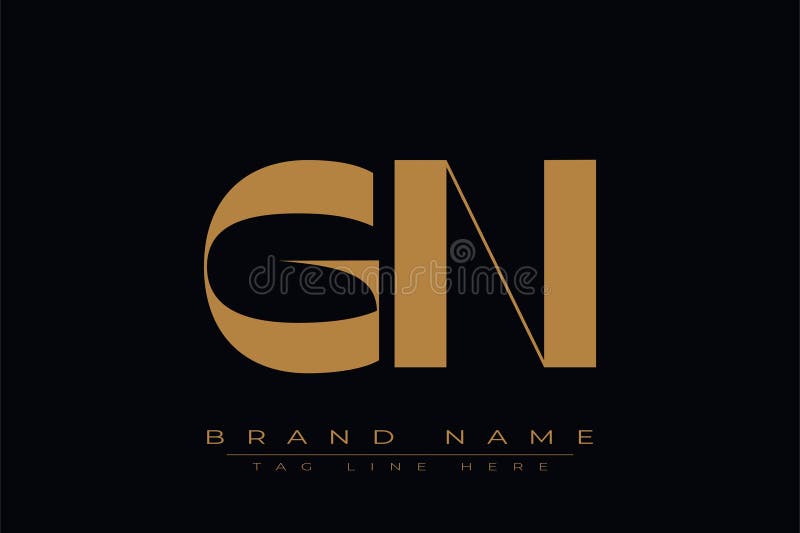 Initial Gn Letter Logo Stock Illustrations – 1,443 Initial Gn Letter ...