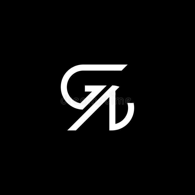 GN Letter Logo Creative Design with Vector Graphic, Stock Vector ...
