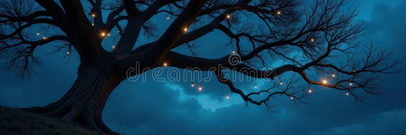Gnarled Tree Branches, Hanging Noose, Dark Sky, Branch, Scary Tree ...