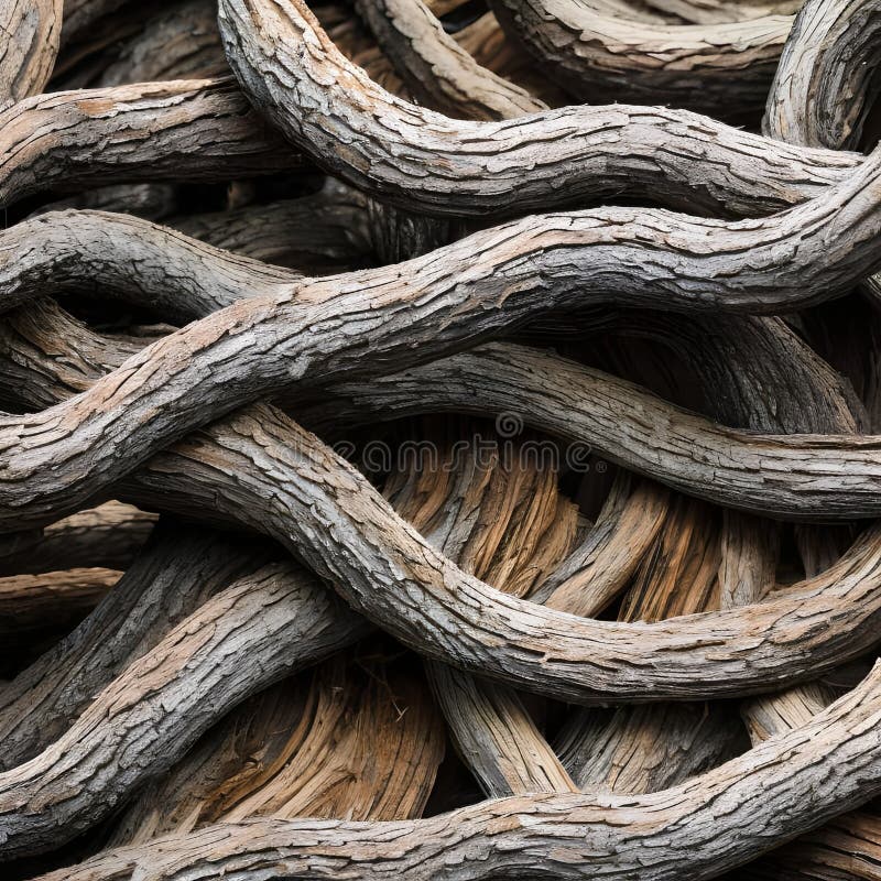 A Twisted and Gnarled Texture with Tangled Vines and Twisted Metal5 ...