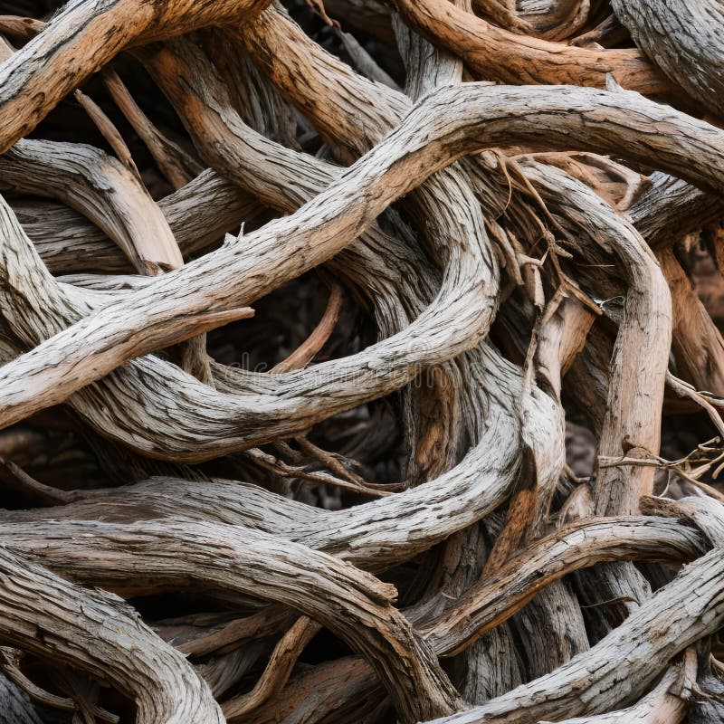 A Twisted and Gnarled Texture with Tangled Vines and Twisted Metal5 ...