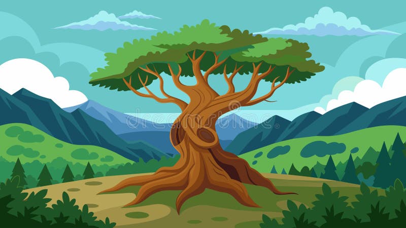 The Gnarled Wisdom Tree Emitted a Sense of Quiet Knowledge Watching ...