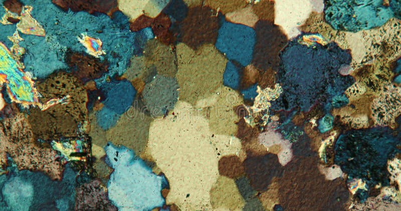 Gneiss Thin Section of Stone Stock Video - Video of science, brown ...
