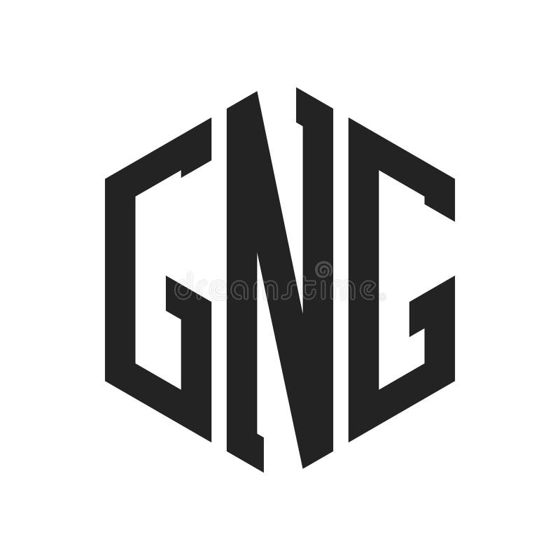 GNG Logo Design. Initial Letter GNG Monogram Logo Using Hexagon Shape ...