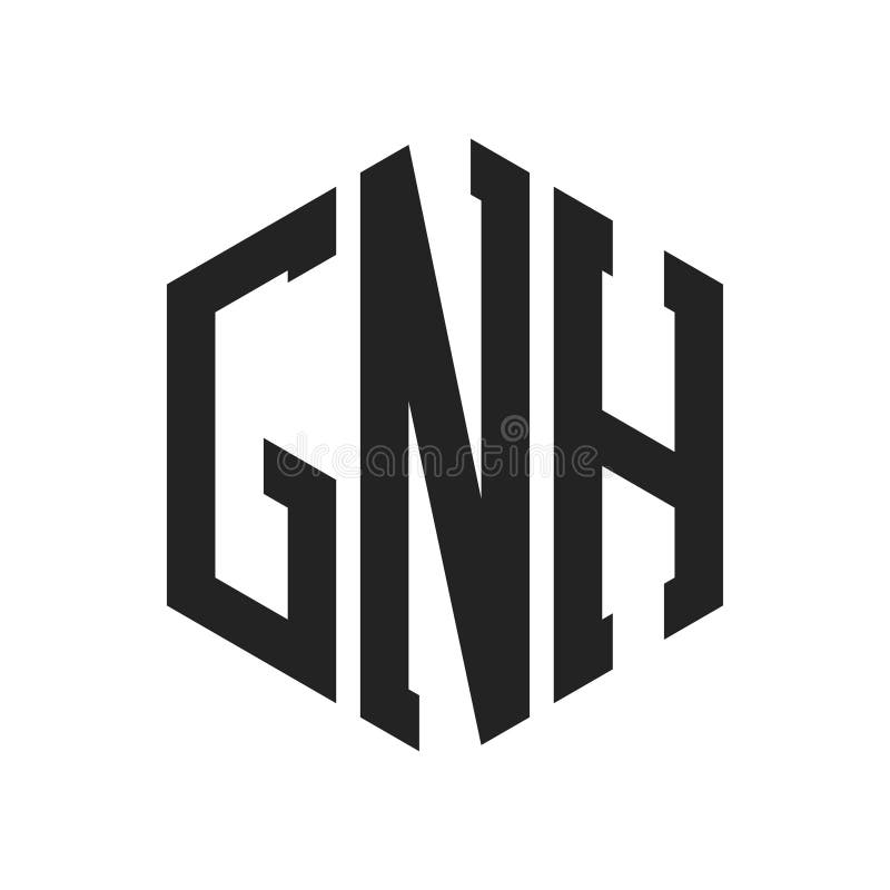 GNH Logo Design. Initial Letter GNH Monogram Logo Using Hexagon Shape ...