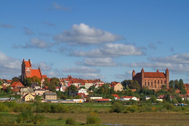 Gniew castle stock photo. Image of place, nature, reflection - 17917344